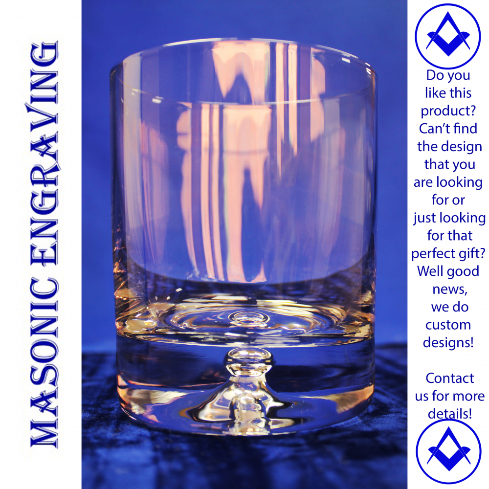 2nd Degree Square and Compasses Premium Whisky Glass